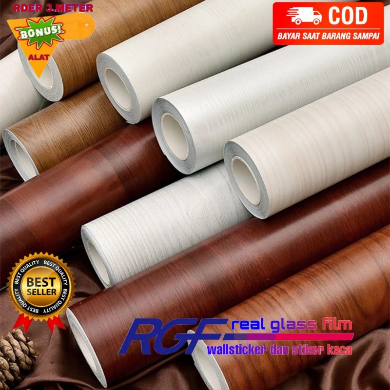 Jual WALLPAPER DINDING KAYU STIKER DINDING STICKER DINDING KAYU ...