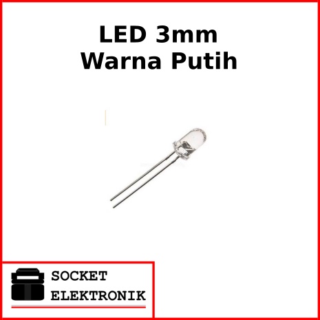 Jual LED 3mm kecil warna putih menyala warna putih | Shopee Indonesia