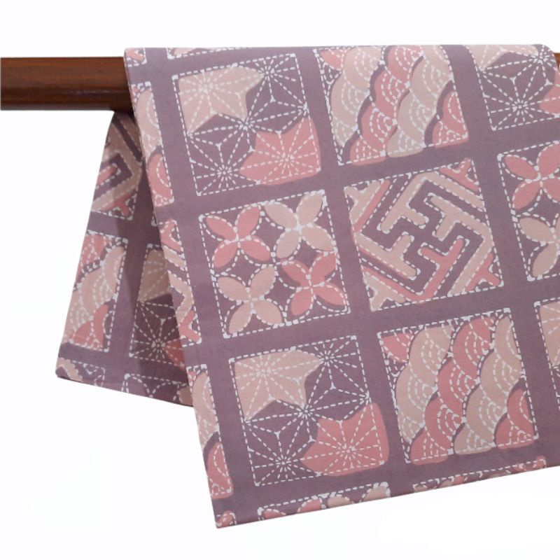 Jual kain batik cap katun 3warna coksu,salem,coklat motif keramik ...