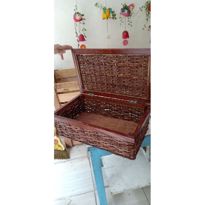 Jual keranjang kayu rotan seserahan foto prewedding picnin piknik peti ...