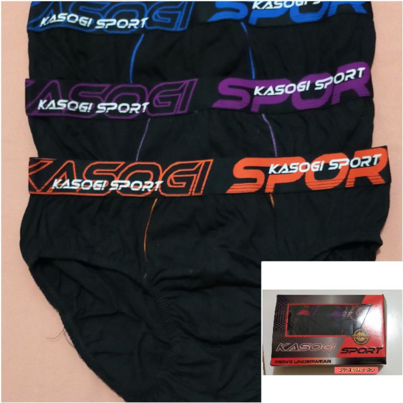 Jual KASOGI SPORT/CELANA DALAM PRIA SEGITIGA MEN'S UNDERWEAR/1 kotak ...