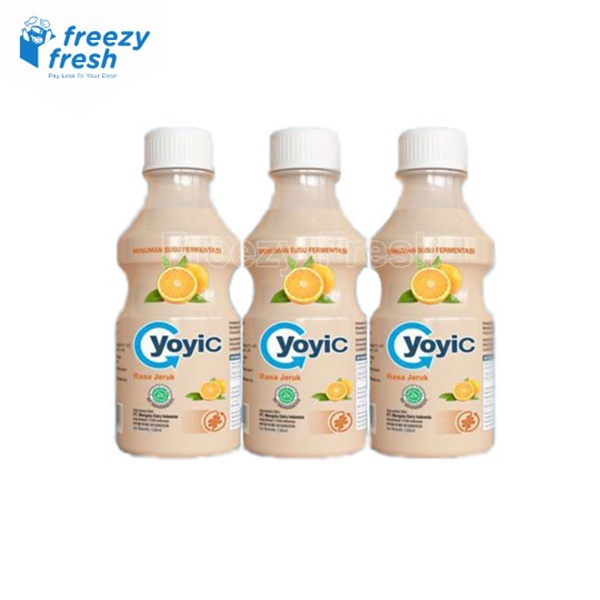 Jual Yoyic Susu Fermentasi Rasa Jeruk 130ml x 3pcs | Shopee Indonesia