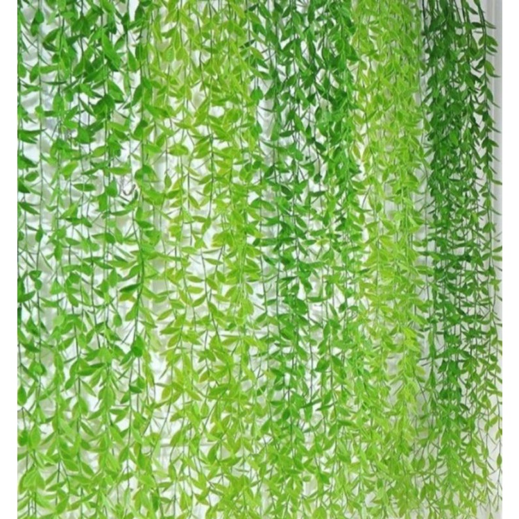 Jual daun hias dekorasi daun lee kwan yew daun rambat plastik daun ...