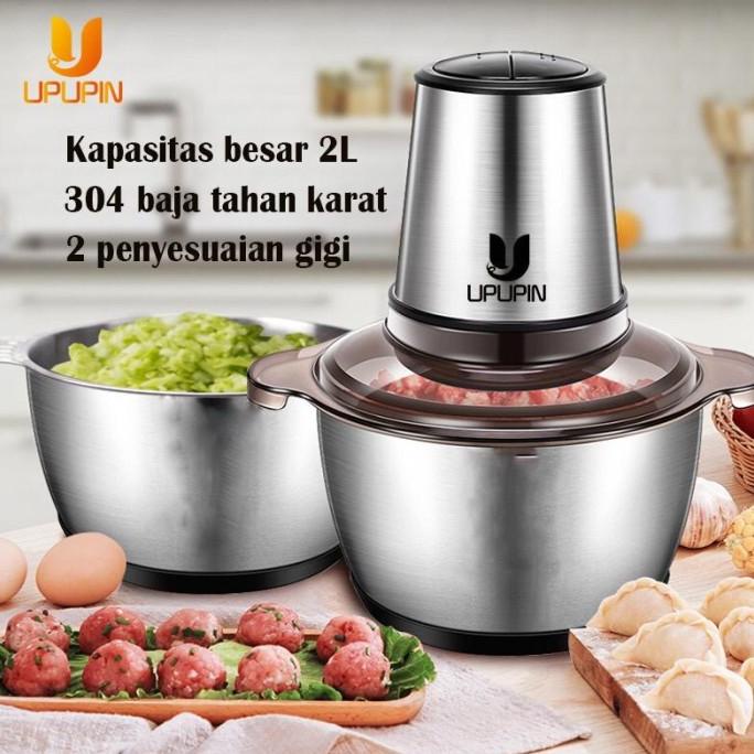 Jual Upupin 2L Chopper Daging Mesin Penggiling Daging/Sayur Chopper ...