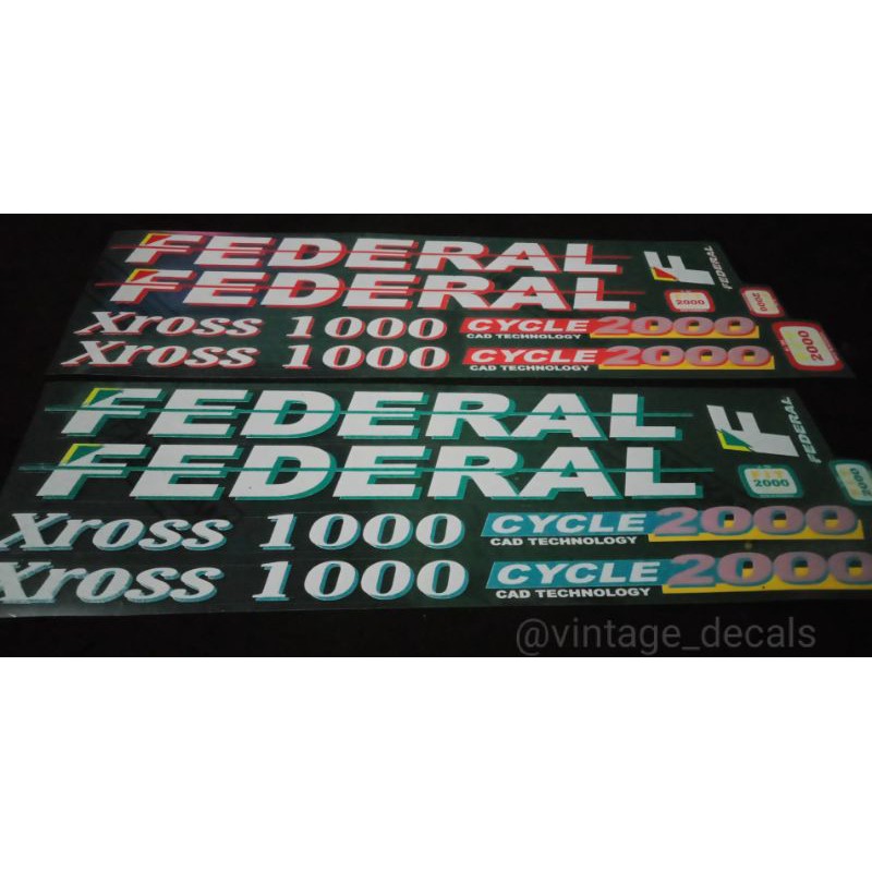 Jual sticker federal XROSS (x-cross) | Shopee Indonesia