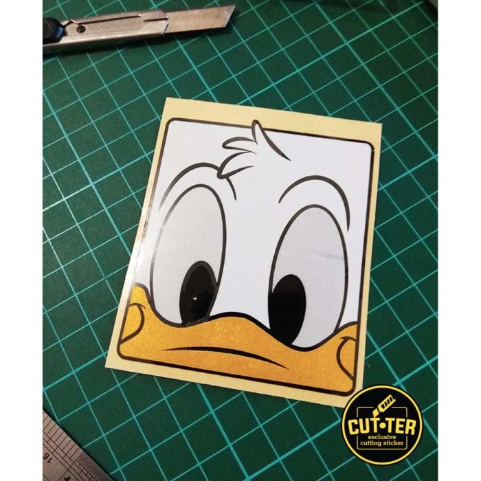 Jual Produk Cutting Sticker Donald Duck Peek Murah | Shopee Indonesia