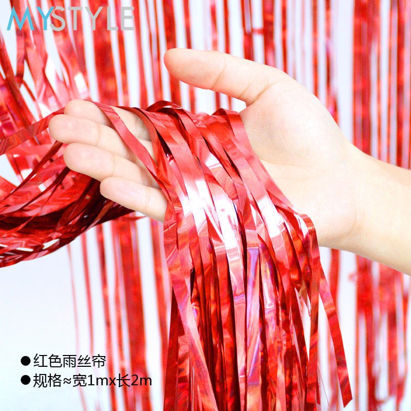 Jual MYSTYLE TIRAI RUMBAI FOIL -+ 1 METER X 2 METER TIRAI RUMBAI WARNA ...