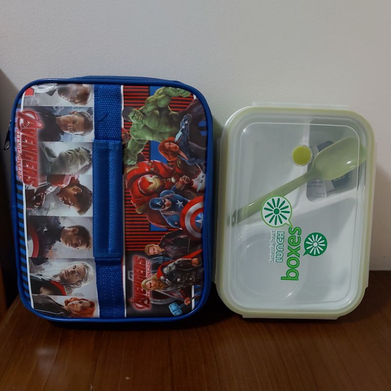 Jual Lunch Bag dan Lunch Box Tas Makan Bekal motif Avenger | Shopee ...