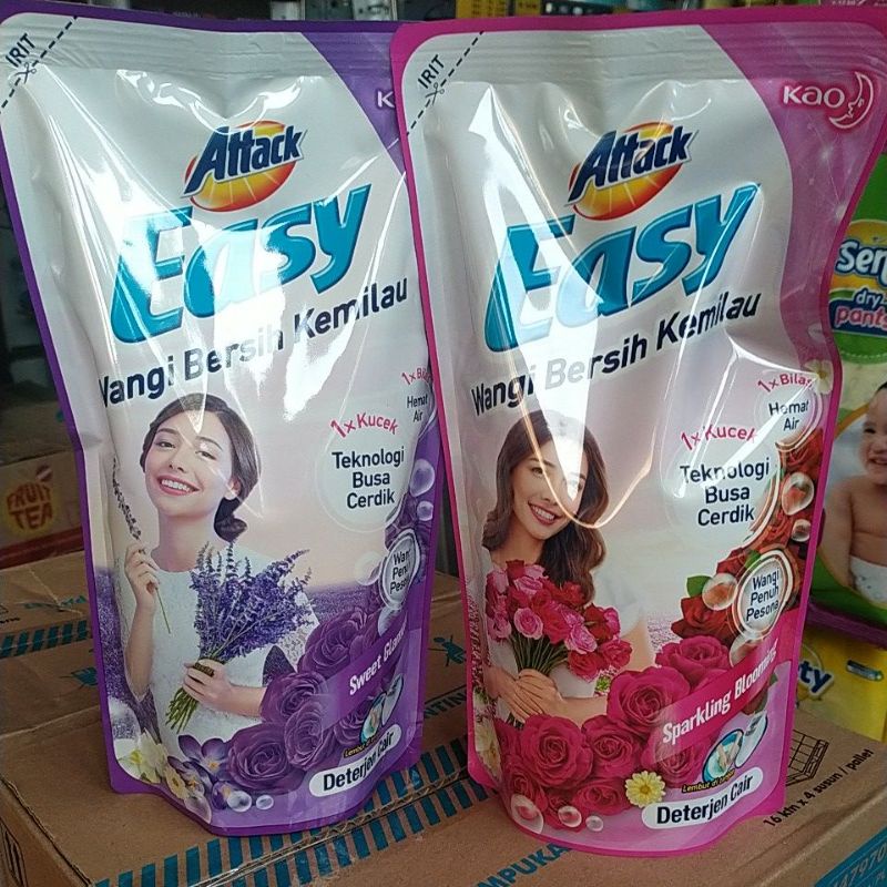 Jual ATTACK EASY DETERGENT CAIR REFILL 750ml | Shopee Indonesia