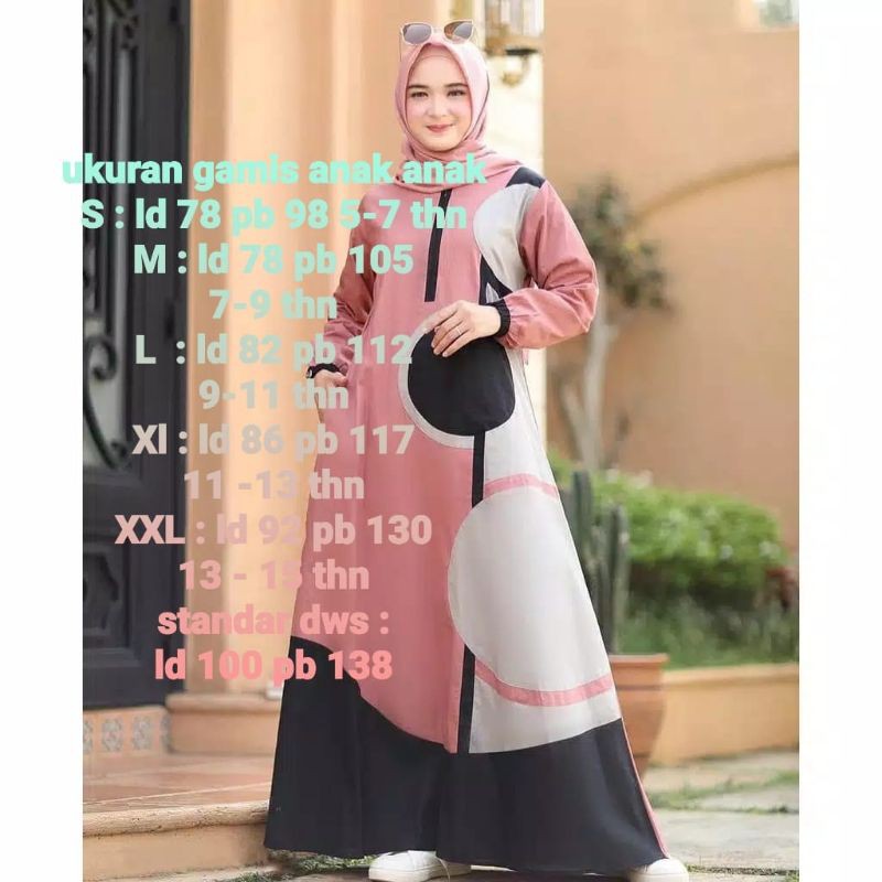 Jual gamis anak anak toyobo elfath cantik terbaru/gamis elfath | Shopee Indonesia