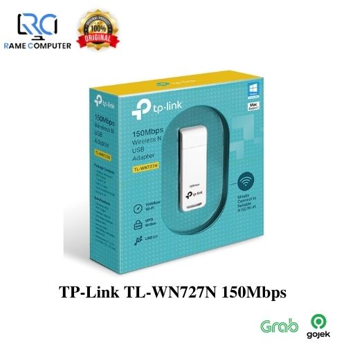 Jual TP-LINK TL-WN727N 150Mbps Wireless USB Adapter Wi-Fi | Shopee ...