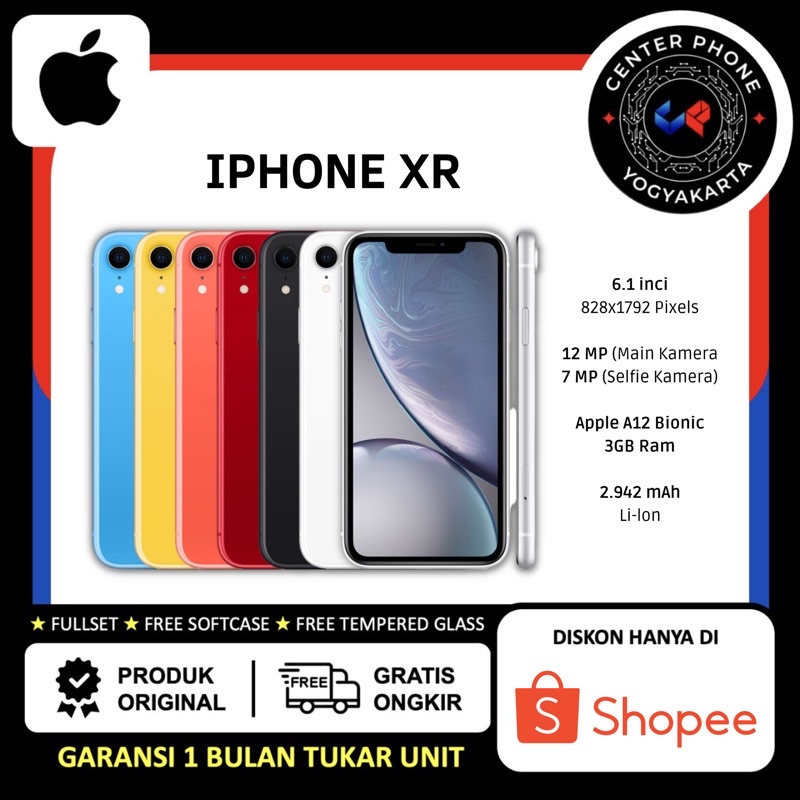 Jual IP XR 64GB | 128GB | 256GB ORIGINAL | Shopee Indonesia