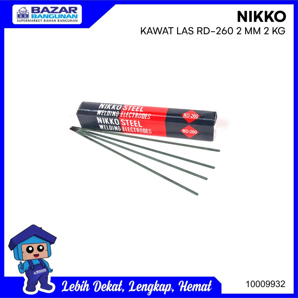Jual Nikko - Kawat Las Listrik Welding Electrodes Steel Rd 260 Rd260 2 Mm | Shopee Indonesia