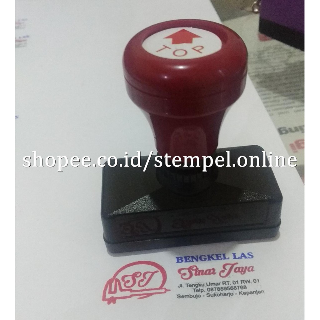 Jual Cetak Stempel PERSEGI, Perusahaan, logo, nama TTD, lunas stampel ...