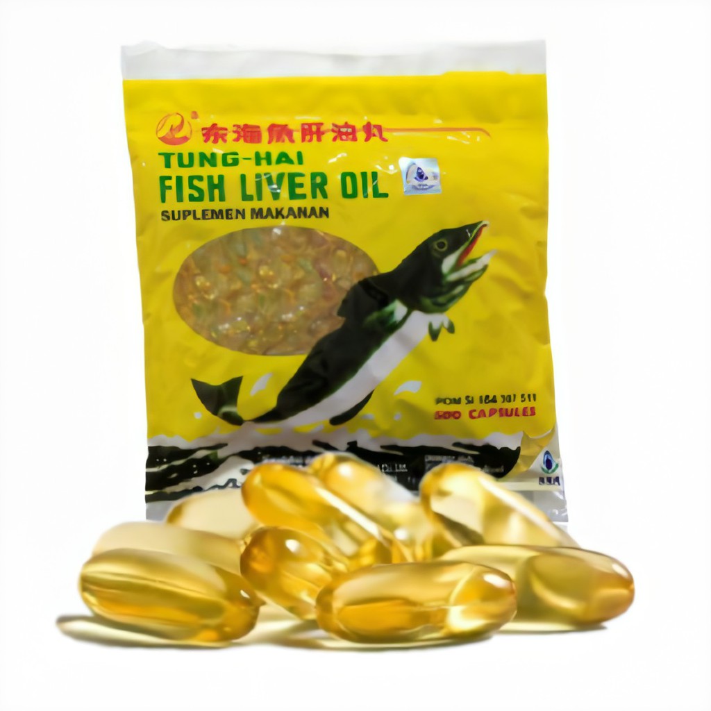 Jual Minyak Ikan Tung Hai Fish Liver Oil 500 kapsul Asli | Shopee Indonesia