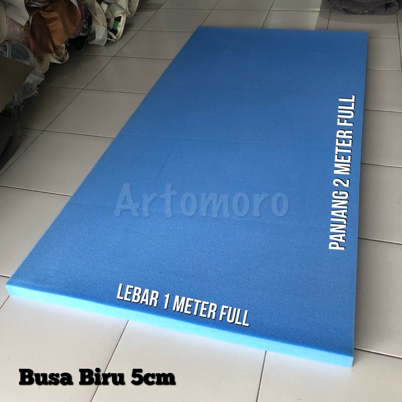 Jual Busa Foam Biru 5 CM Lembaran (100cm x 200cm FULL) untuk Jok Sofa ...