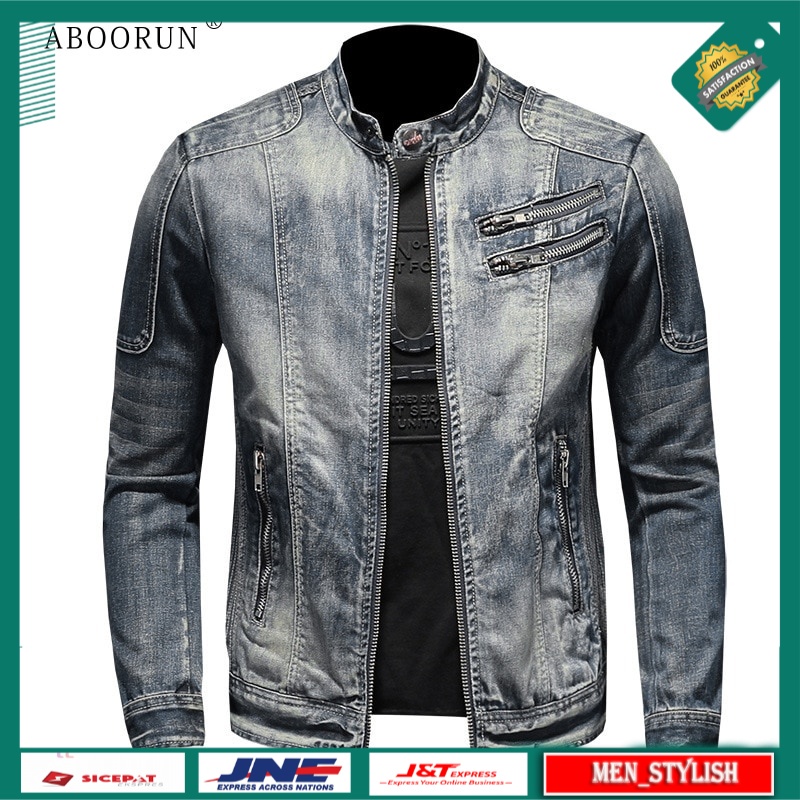 Jual Jaket Denim Pria Original Premium Men's Vintage Denim Jackets ...