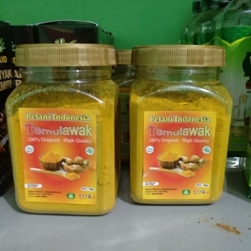 Jual TEMULAWAK BUBUK ASLI ISI 100 GRAM BUMBU DAPUR / TEMU LAWAK ...