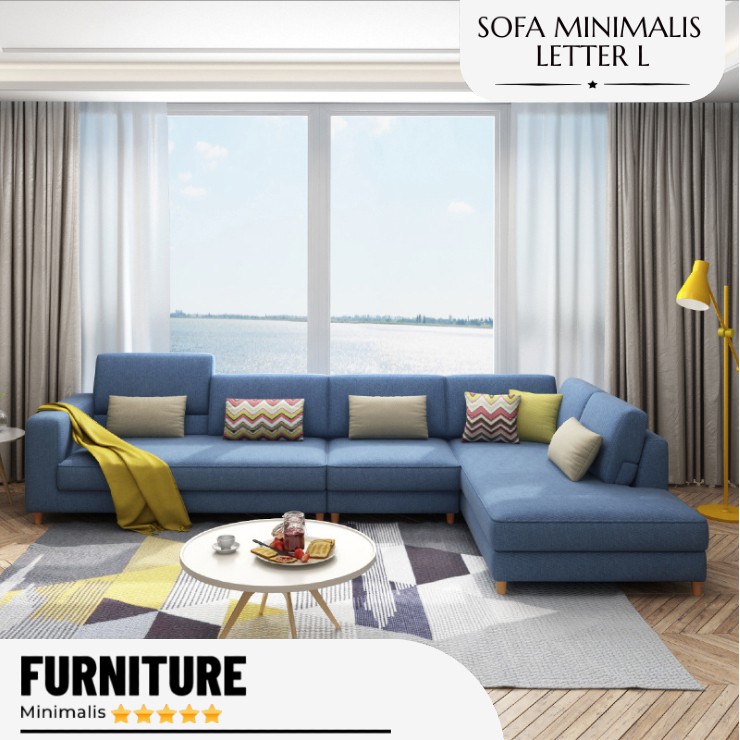 Jual Sofa Minimalis Mini Sofa L Sofa Ruang Tamu Modern L Sudut Untuk ...