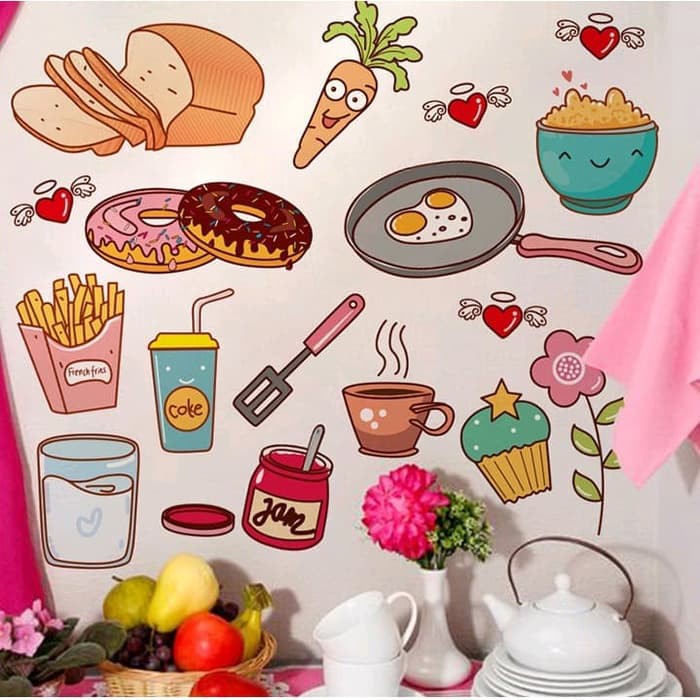 Jual Stiker Dinding / Stiker Kaca / Wall Sticker (Alat Masak dan ...