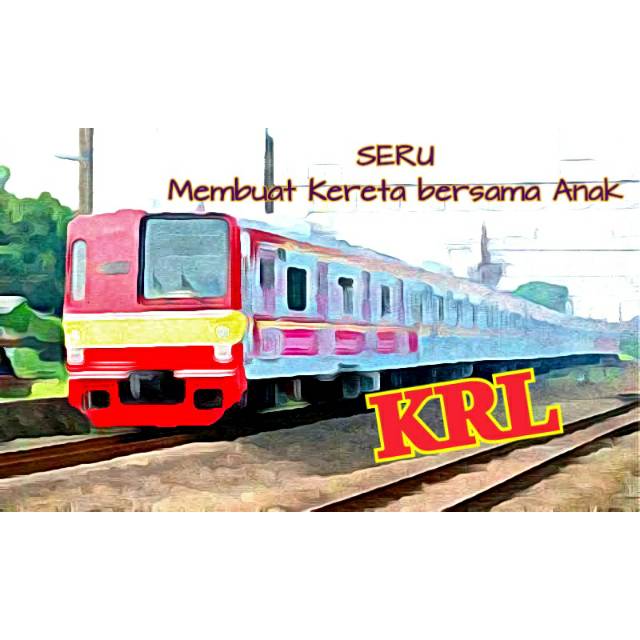 Jual Mainan Kereta Api KRL MRT LRT Loko Skytrain DIY Papercraft ...