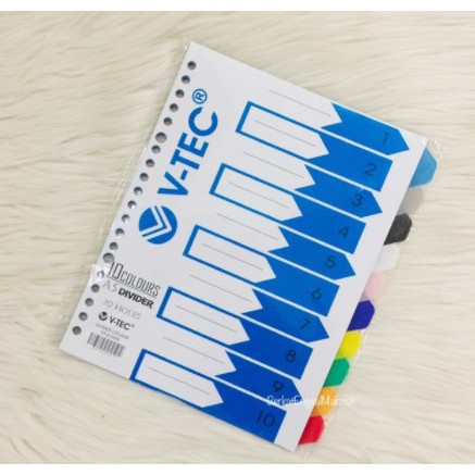 Jual DIVIDER / PEMBATAS FILE V-TEC A5 (Acb Berkah Stationery) | Shopee ...
