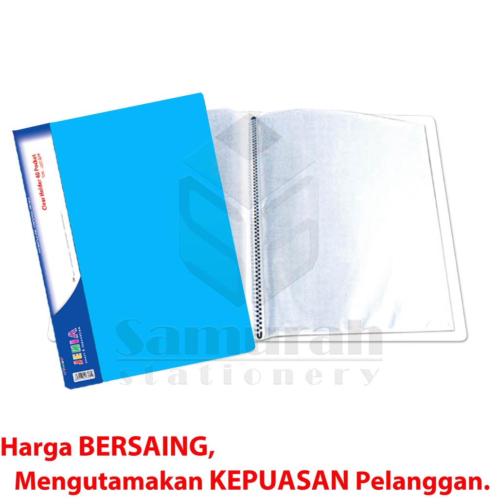 Jual Map Clear Holder 60 Pocket Polos Folio Jenia / Album Plastik isi ...