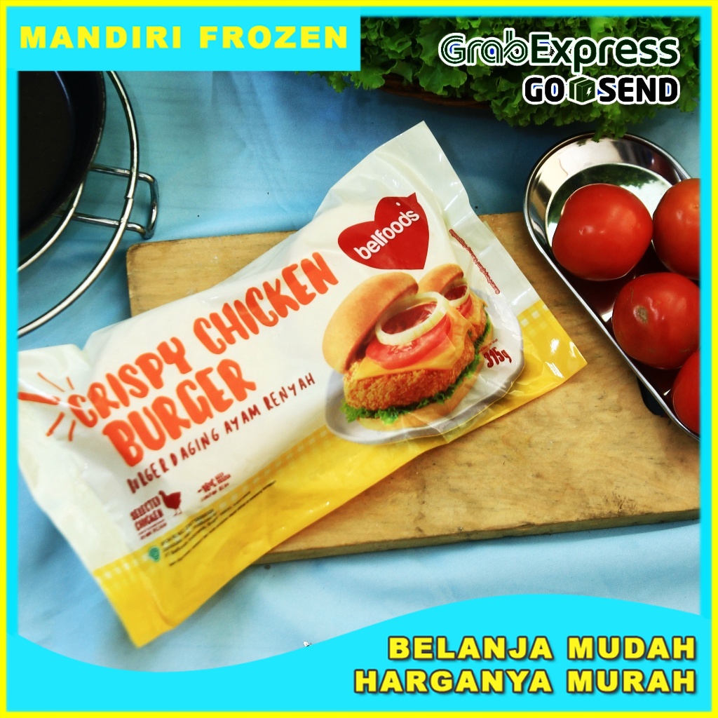 Jual BELFOODS Crispy Chicken Burger 315gr Isi 6pcs - Makanan Beku ...