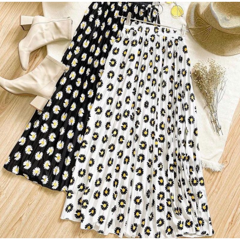 Jual ROK PLISKET DAISY PREMIUM KEKINIAN ROK PLISKET PANJANG ROK PLISKET ...