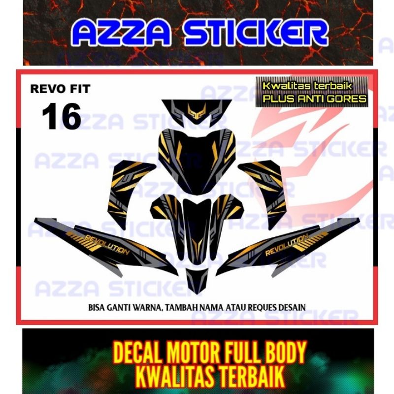 Jual Sticker Decal Revo Fit Full Body Stiker Revo Fit Dekal Revo Fit ...