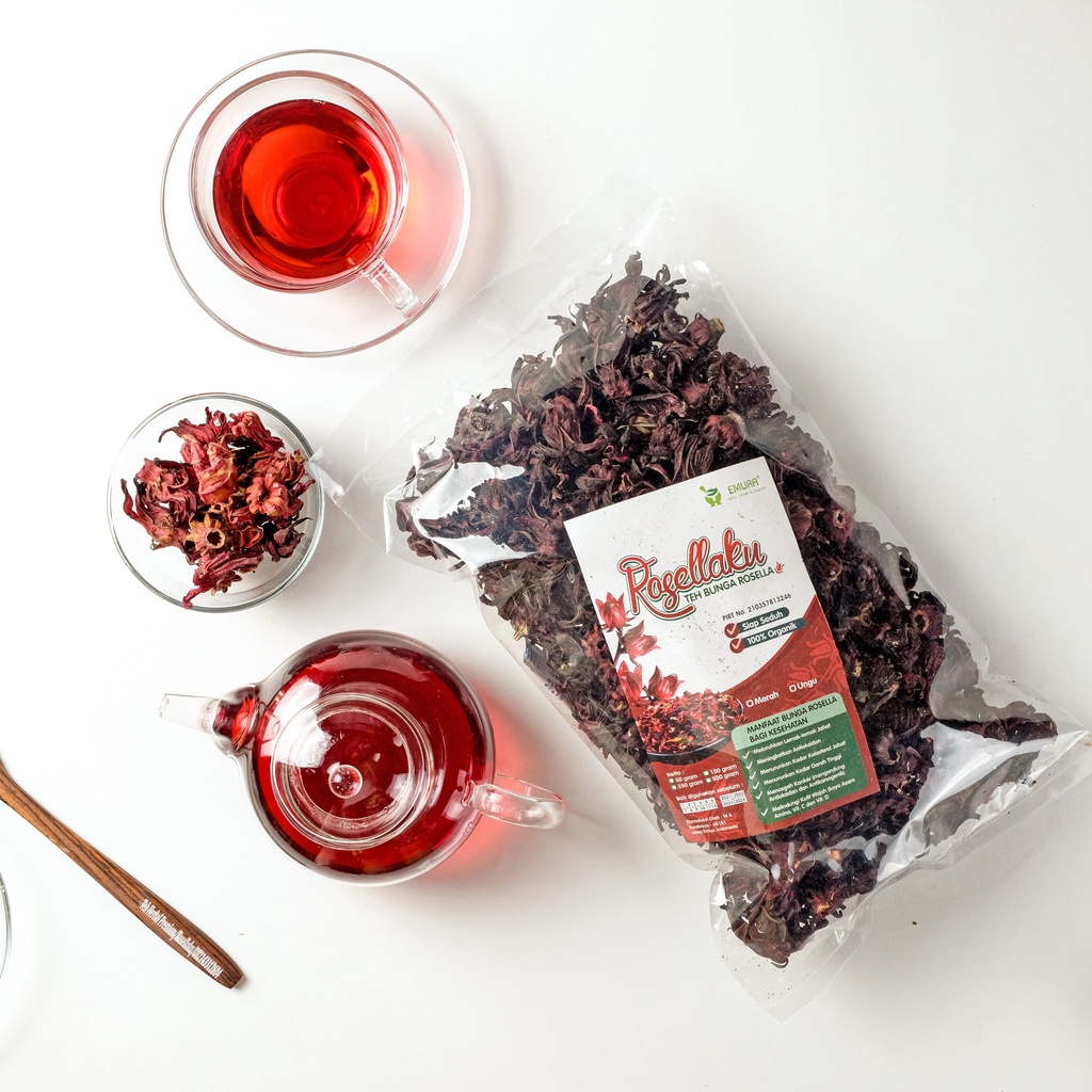 Jual Teh Bunga Rosela Ungu Premium 250 Gram/ Rosella ungu / obat ...