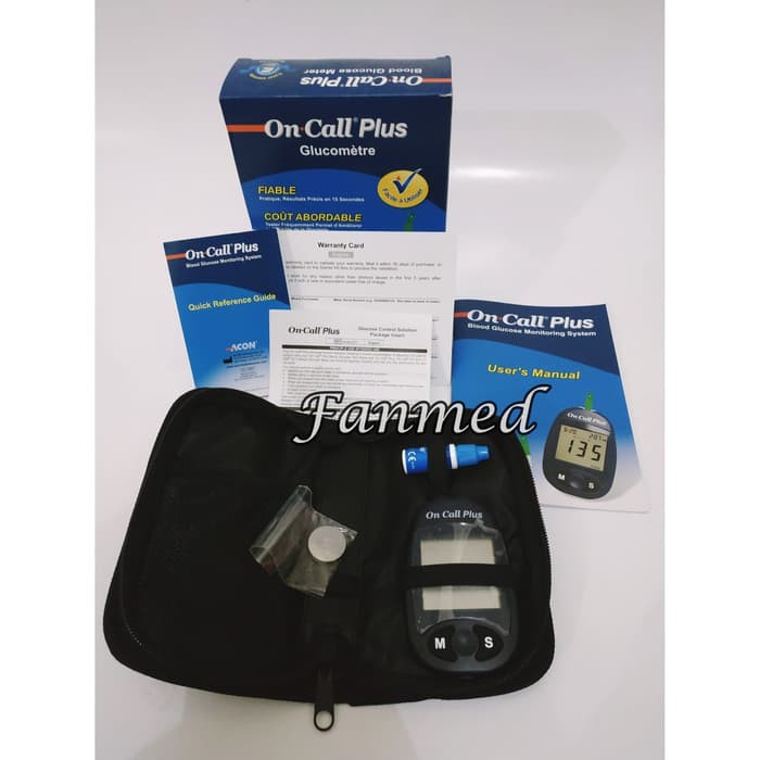 Jual Alat Cek Up Tes Gula Darah Glucose Tes Diabetes On Call Plus murah ...