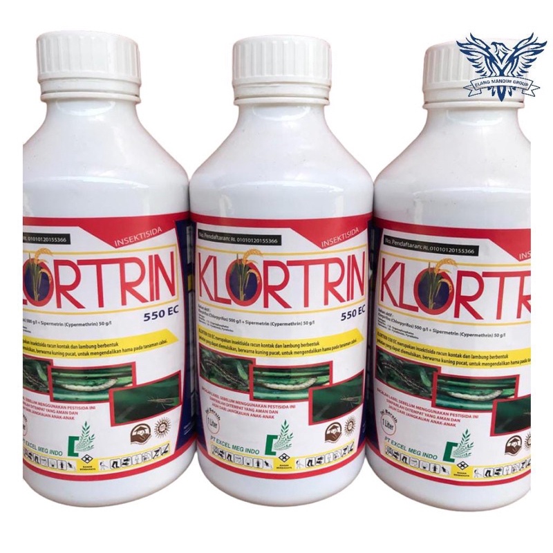 Jual Klortrin 550 EC 1 Liter Insektisida Klorpirifos 500 g/l ...