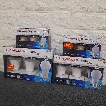 Jual Paket Hemat Bohlam Metaled Bola Lampu LED Kawachi Super Terang | Shopee Indonesia