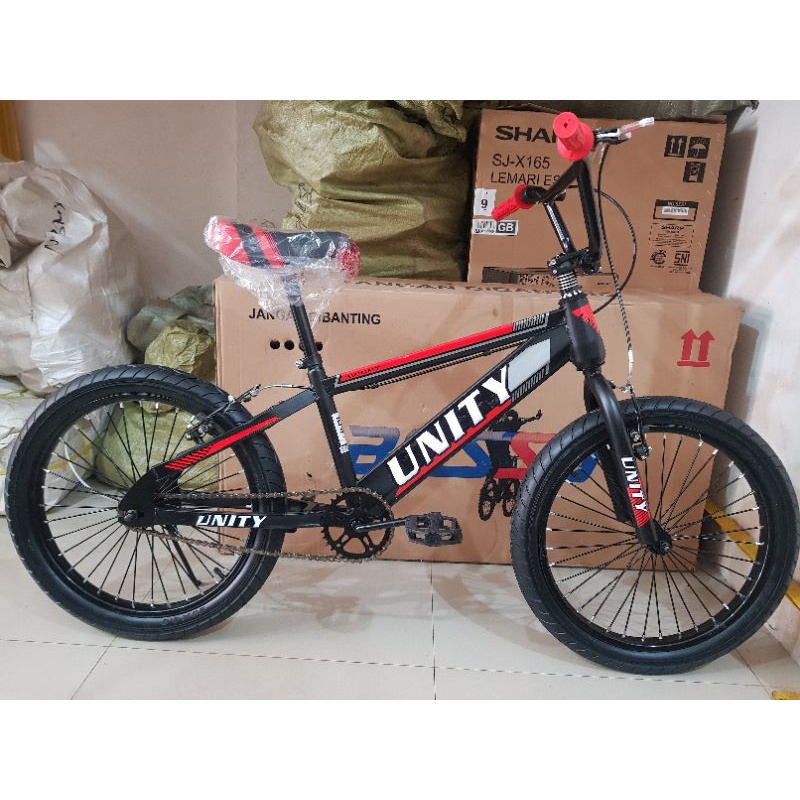 Jual Sepeda BMX 20 inch UNITY ( BAN JUMBO ) ( Warna Merah / Red ...