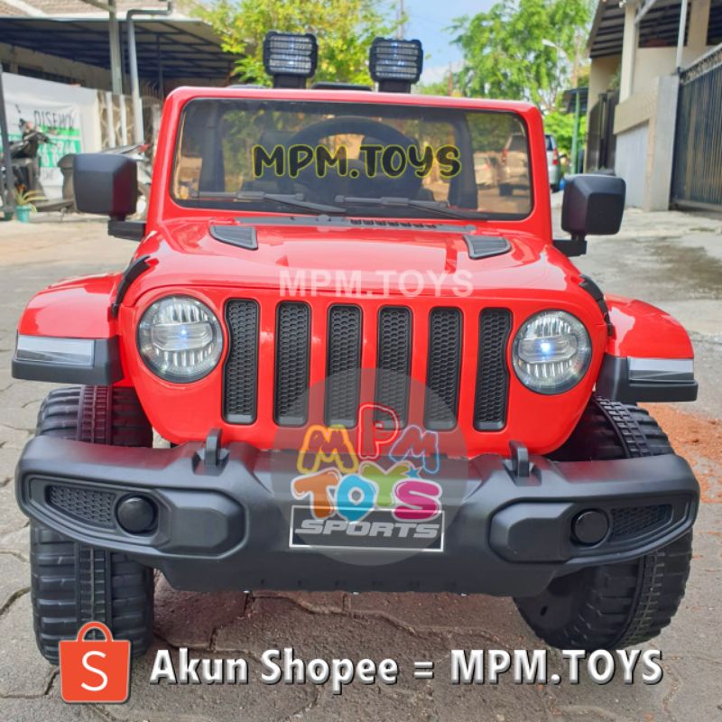Jual Mainan Mobil Aki Jeep Rubicon ORIGINAL Jeep Offroad Sport Jeep ...