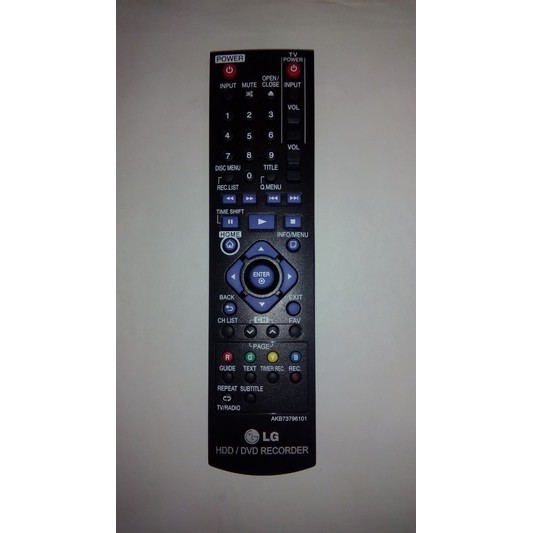 Jual REMOT/REMOTE LG HDD/DVD RECORDER AKB73796101 ORI/ORIGINAL/ASLI ...