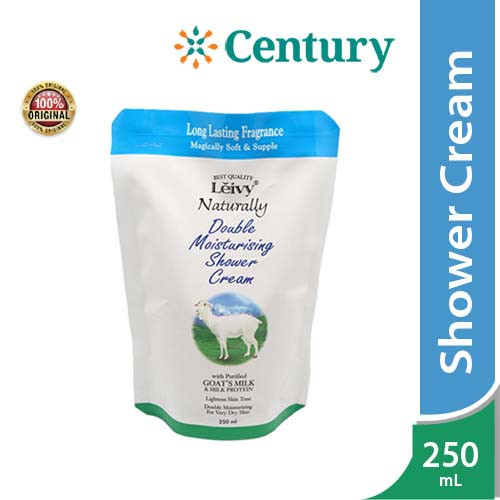 Jual Leivy Naturally Double Moisturising Shower Cream Goat Milk 250mL ...