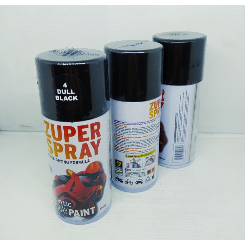 Jual PILOK PILOX RJ ZUPER SPRAY WARNA HITAM DOF UKURAN 150CC | Shopee ...