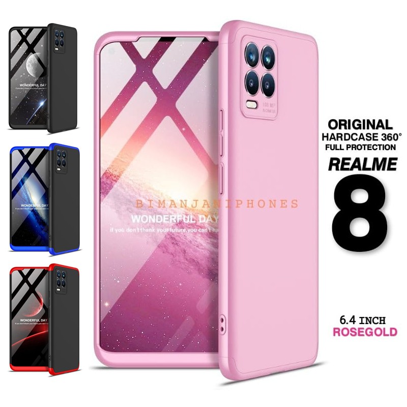 Jual Realme 8 - Realme 8 Pro Hard Case 360° Full Protection 3in1 Full ...