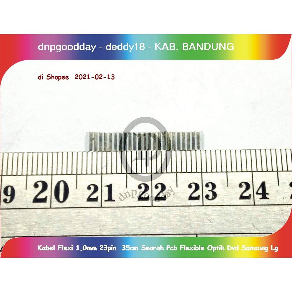Jual Kabel Flexi 1,0mm 23pin 35cm Searah Pcb Flexible Optik Dvd Samsung ...