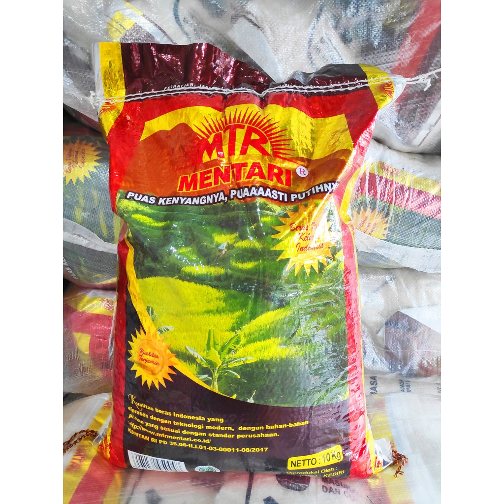 Jual Beras Putih 10 kg Mentari Lahap Lahap Lele Melon Ungu Sawah Panen ...