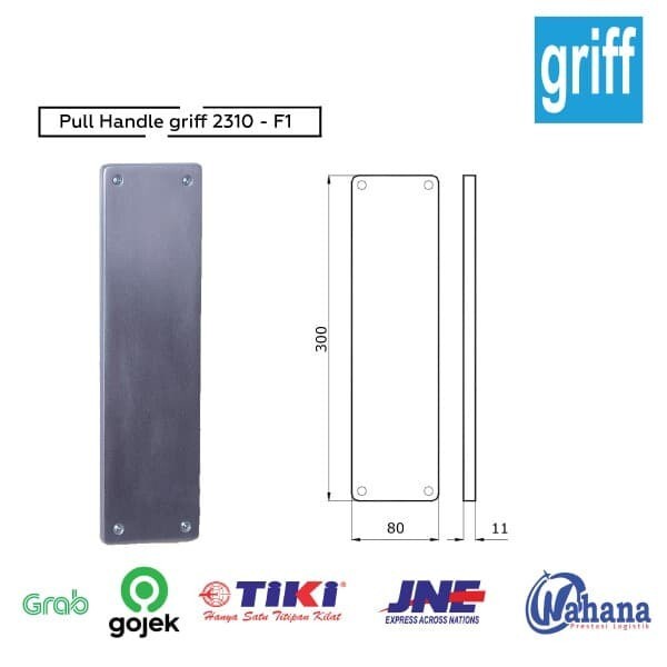 Jual handle pintu pull handle tarikan pintu Push Plate griff 2310 ...