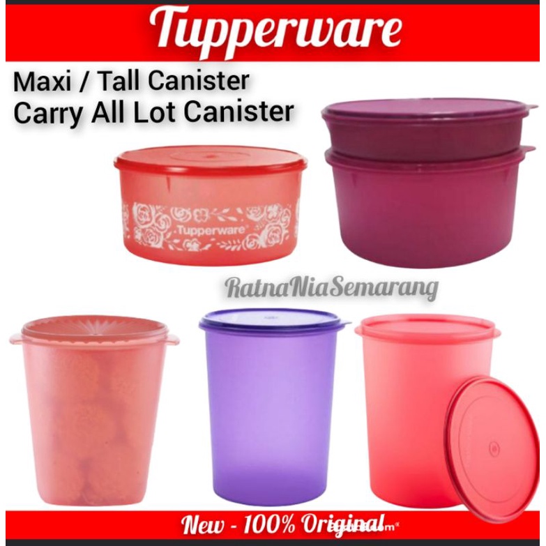 Jual Tupperware Deco Maxi Maxy Canister, Tall Canister, Carry All ...