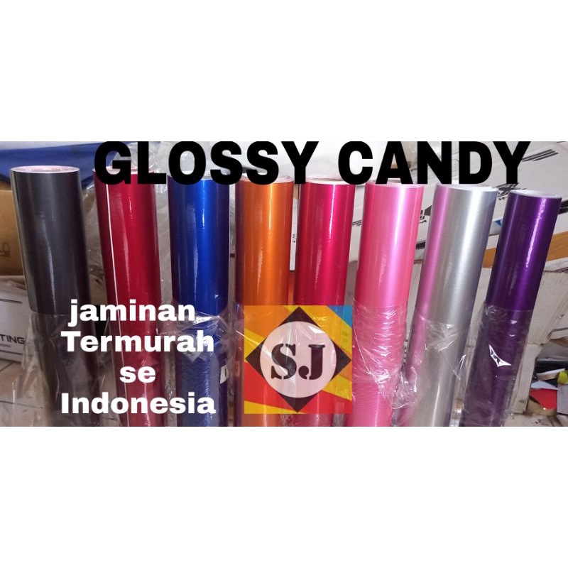 Jual Stiker L50cm x P1meter Sticker Skotlet Glossy Candy Premium ...