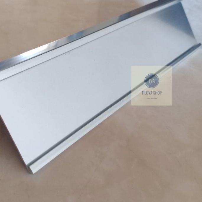 Jual ダ TS-NAME PLATE HOLDER NPH ALUMUNIUM P.20 BESAR KECIL (BK) SILVER ...