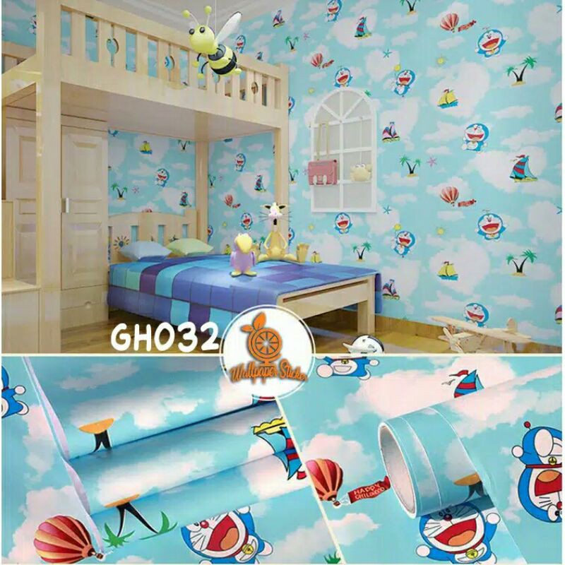 Jual wallpaper karakter doraemon. | Shopee Indonesia