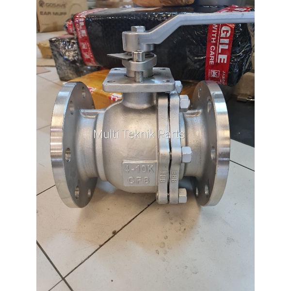 Jual Ball Valve Stainless 304 Flange Jis 10k 4" inch DN100 / Stop Kran 10k | Shopee Indonesia