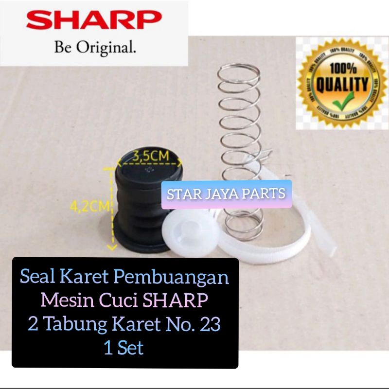 Jual 1 Set Seal Karet Pembuangan Mesin Cuci Sharp 2 Tabung | Shopee ...