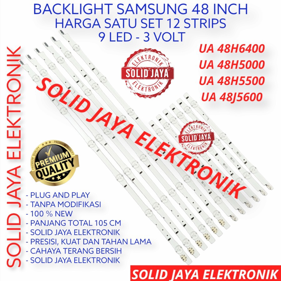 Jual LAMPU BACKLIGHT LED SAMSUNG 48 INC UA48H5000 UA48H5500 UA48H6400 ...